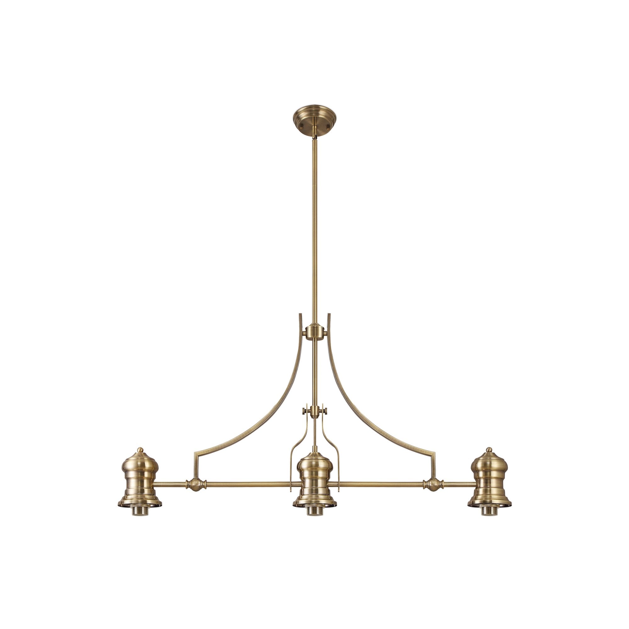 Fabula Epping Linear Pendant Frame - Antique Brass - Frame Only