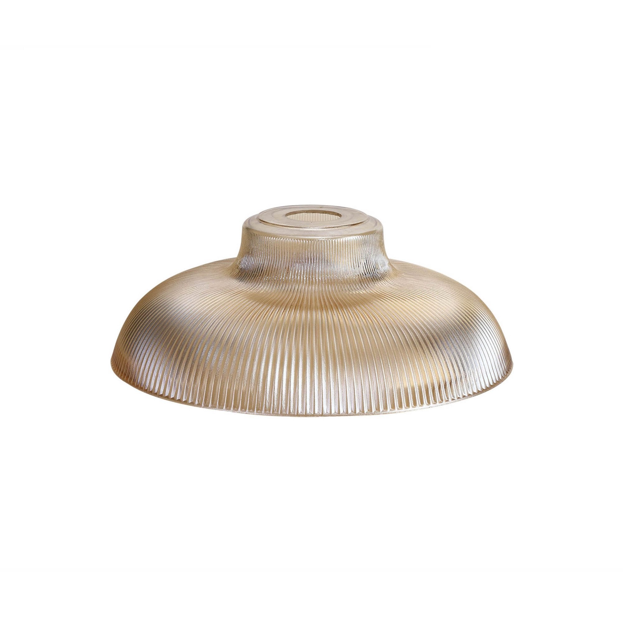 Fabula Epping 30cm Round Shade - Amber Glass - Shade Only