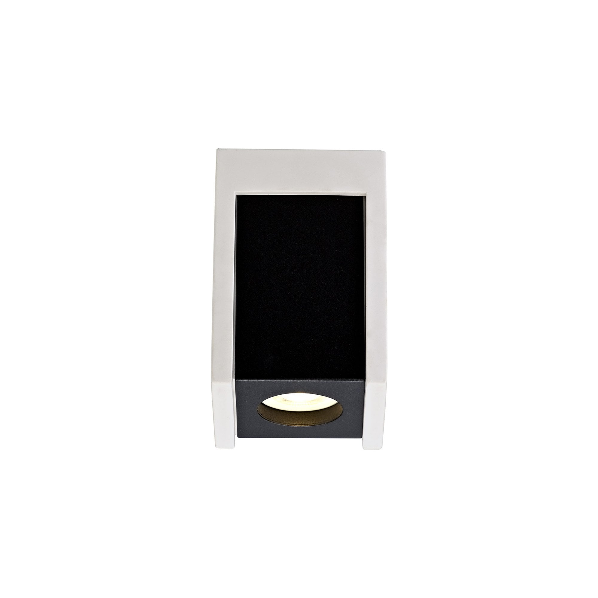 Fabula Trevose Single Square Ceiling Spot Light - White Paintable Gyps