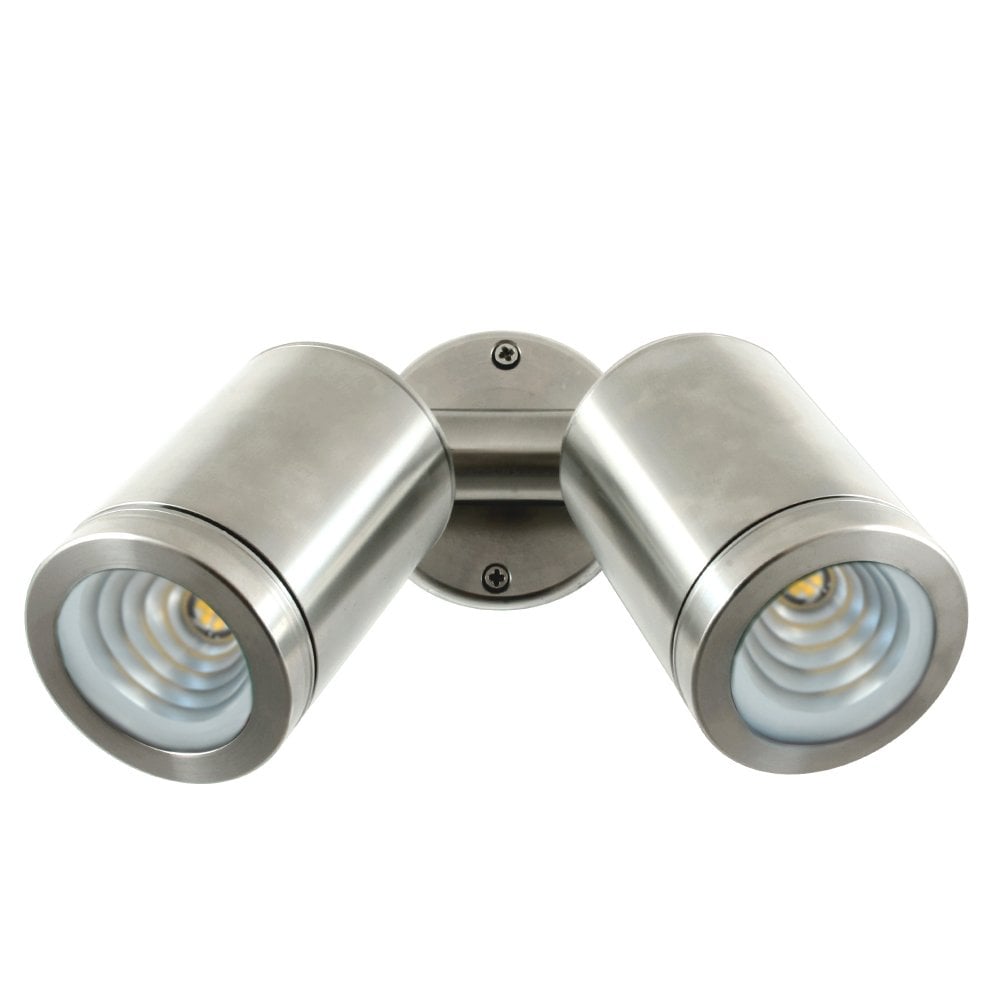 Hunza Pure LED Twin Wall Spot - Stainless Steel - Low Voltage