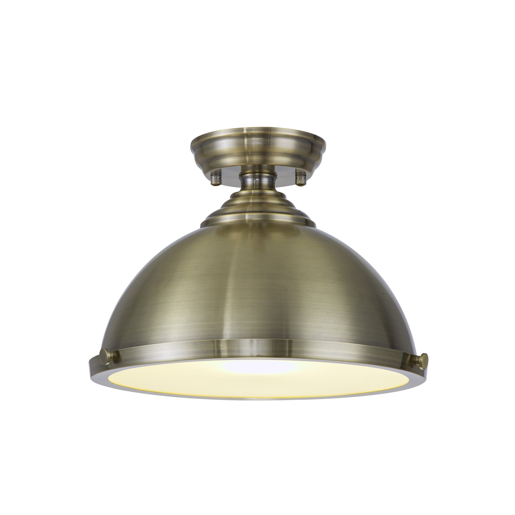 Fabula Epping 31cm Single Flush Light - Antique Brass