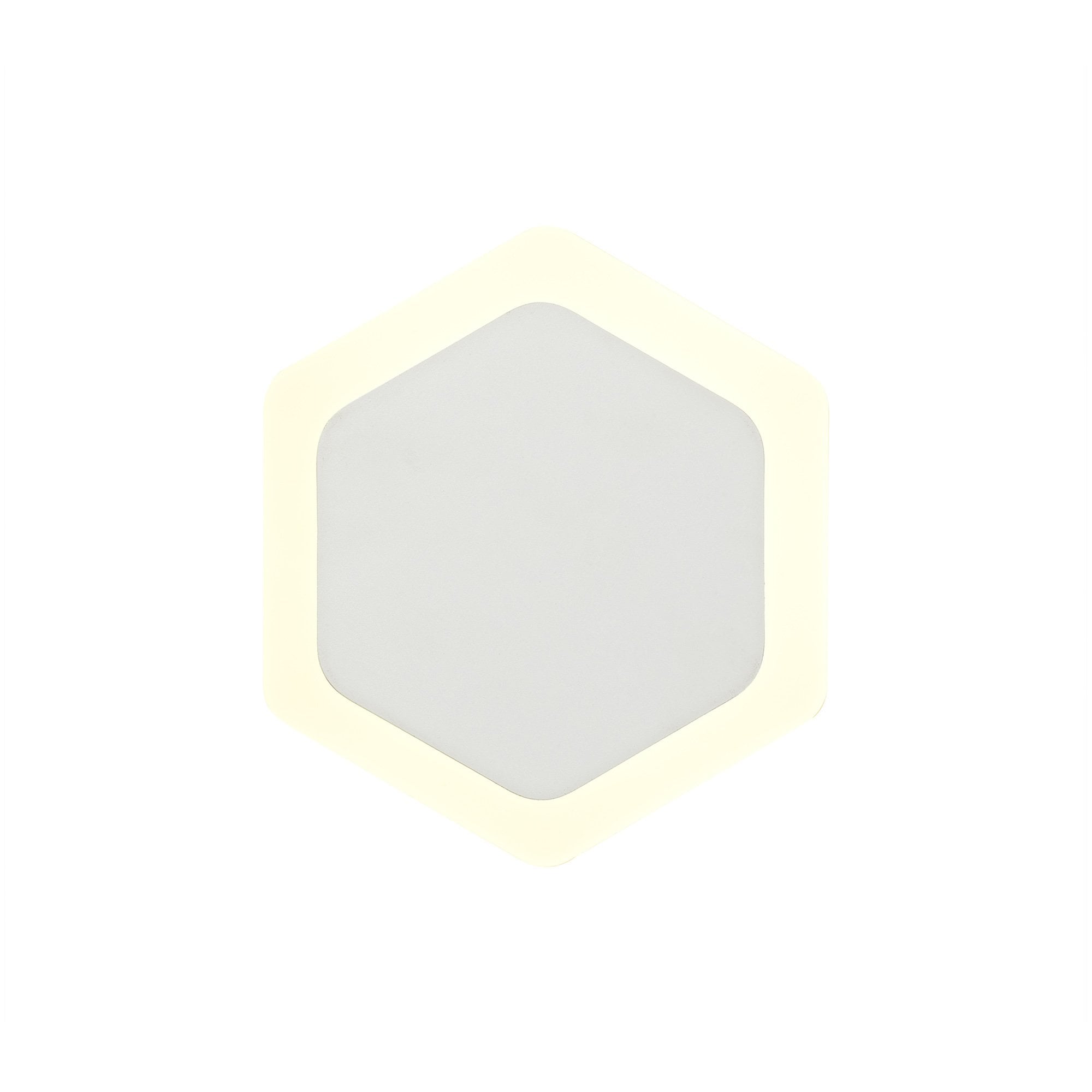 Fabula Kingsley Magnetic Base LED Wall Lamp - 15/19cm Vertical Hexagon