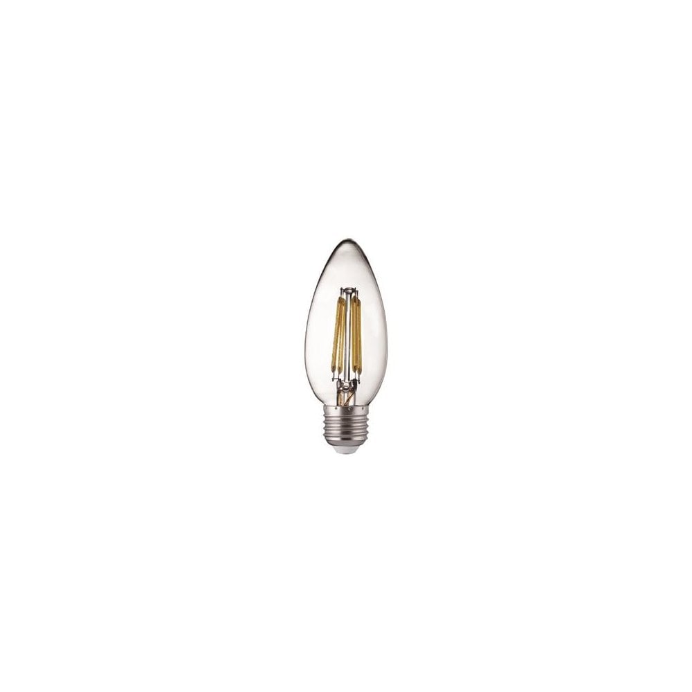 Searchlight E27 LED 6W Filament Candle Lamp - 2700K - Dimmable - Pack