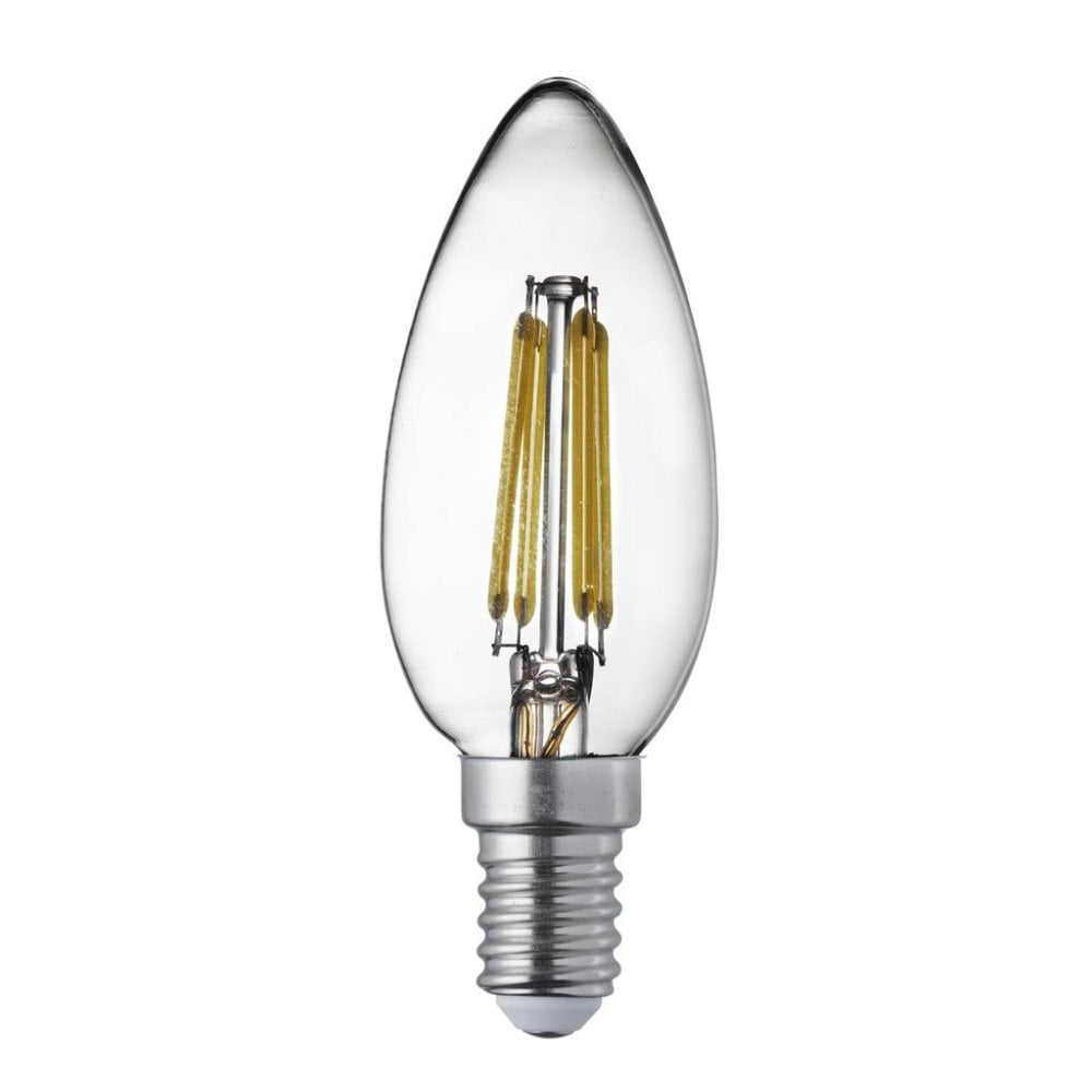 Searchlight E14 LED 6W Filament Candle Lamp - 2700K - Dimmable - Pack