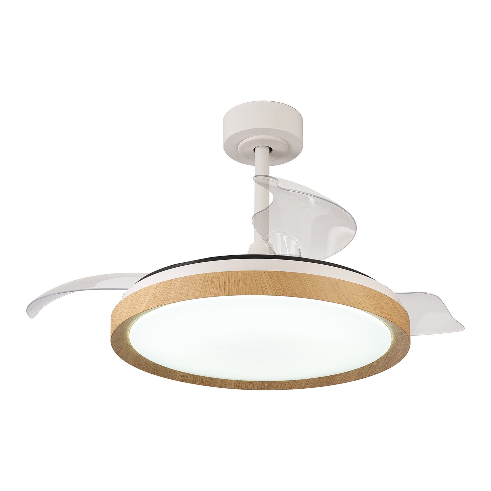 Mantra Mistral 50W LED Dimmable Ceiling Light With Built-In 30W DC Fan